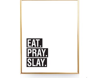 Wake pray slay | Etsy
