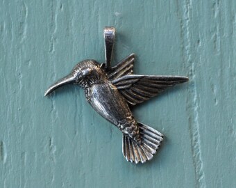 Hummingbird necklace | Etsy