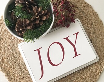 Joy christmas sign | Etsy