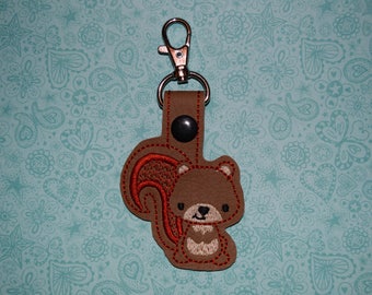 Squirrel keychain | Etsy