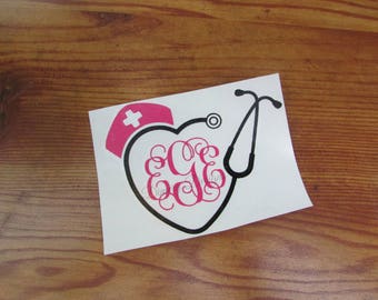 Nurse hat stickers | Etsy