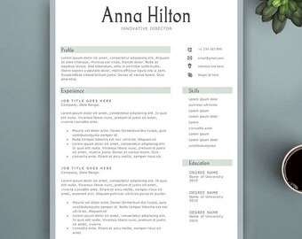 Creative Resume Template For Pages and MS Word. Complete 123