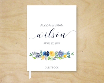 Lavender guest book | Etsy