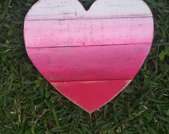 Reclaimed wood heart | Etsy