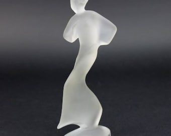 Frosted glass statue | Etsy