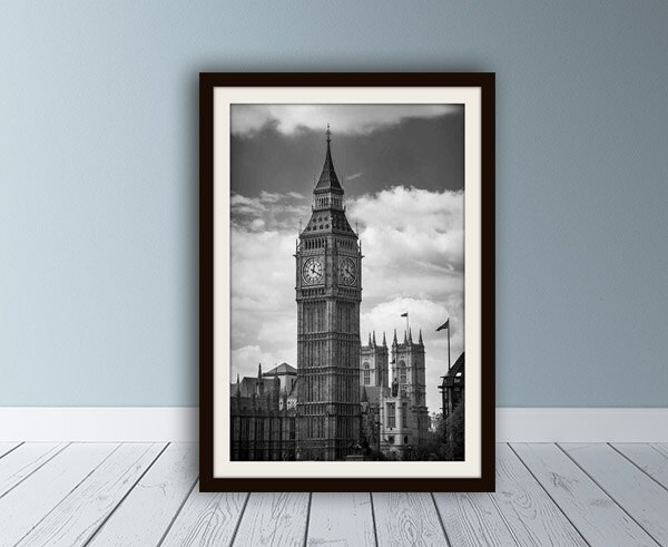 Big Ben Print London Photography London Print Black and