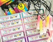 Items similar to Printable Valentines Day Glow Stick Valentine Tags ...
