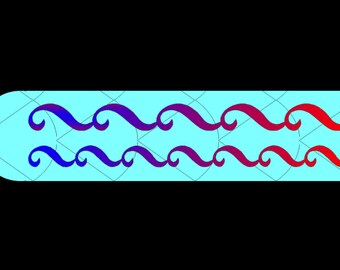 Unique wave stencil related items | Etsy