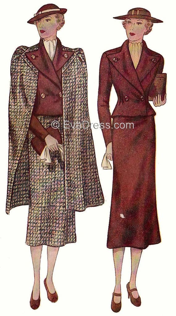 1930s Fashion Colors & Fabric