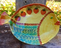 Unique pottery fish related items | Etsy