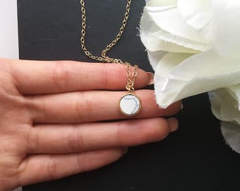 Marble necklace | Etsy