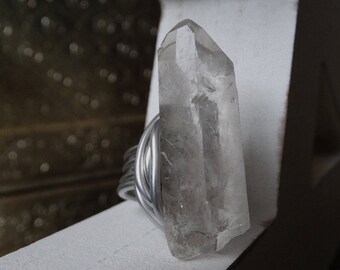 Clear stone ring | Etsy