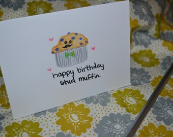 Happy birthday stud | Etsy