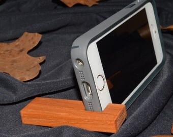 Wood phone stand | Etsy