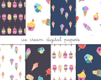Ice cream clip art | Etsy