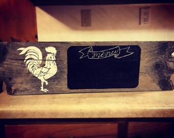 Items similar to Reclaimed Barn Wood Chalk Message Board 64"x47" on Etsy