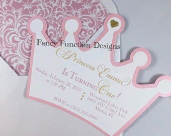 Tiara invitation | Etsy