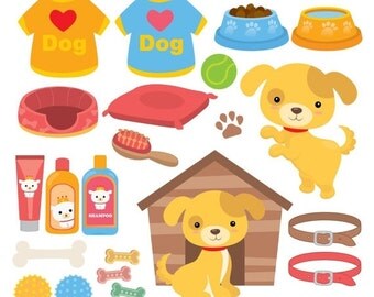 Puppy clipart | Etsy