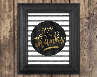 Give thanks sign | Etsy