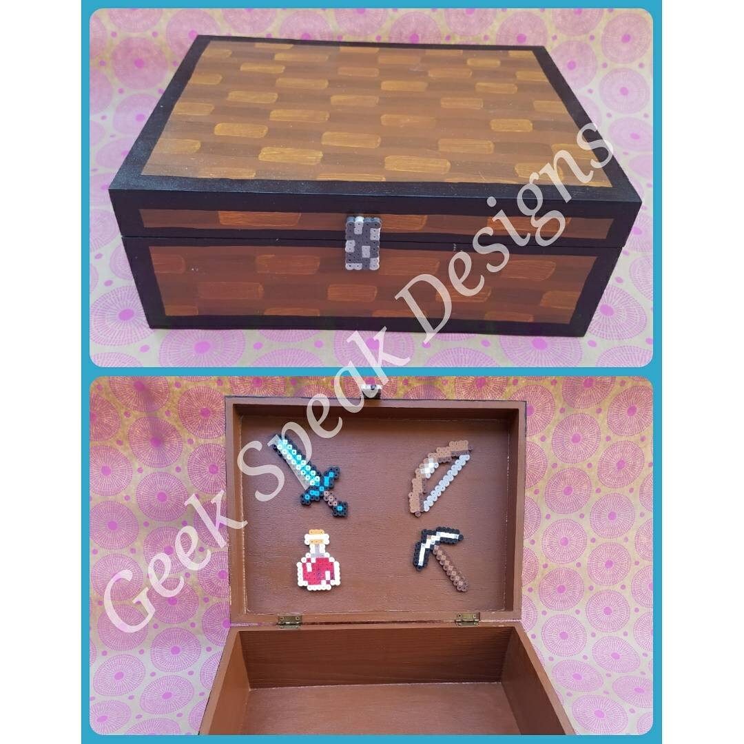XL Minecraft storage chest decorative box