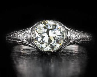 Estate diamond ring | Etsy