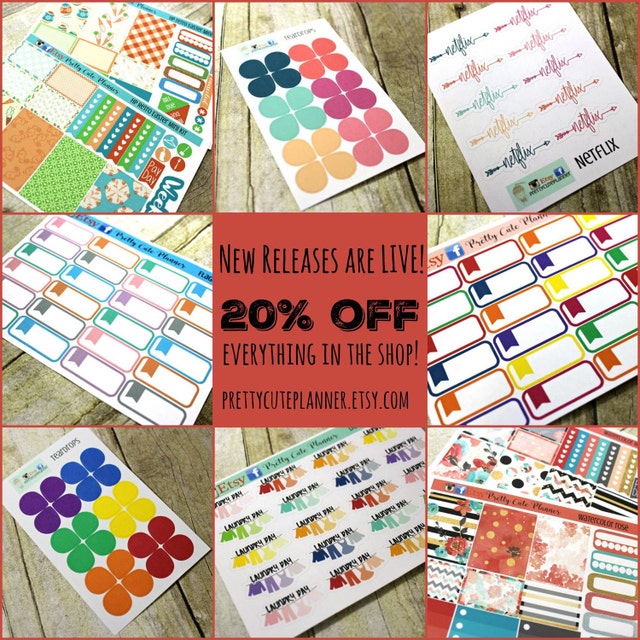 Pretty Cute Planner Stickers by PrettyCutePlanner on Etsy