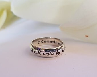 Bible verse ring | Etsy