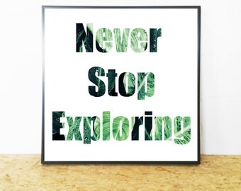 Never stop exploring | Etsy