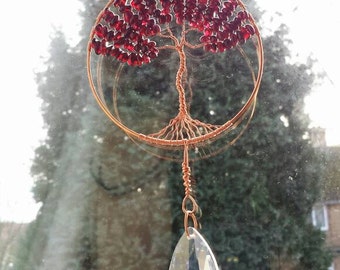 Wire tree suncatcher | Etsy