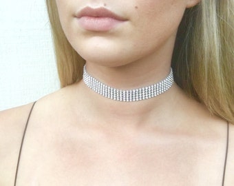 Diamond choker | Etsy