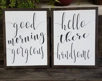 Good morning sign | Etsy
