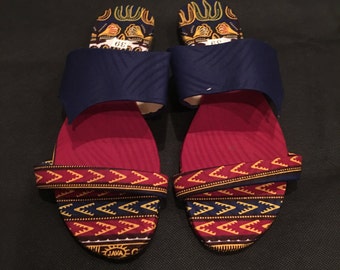 Items similar to African print shoes set on Etsy