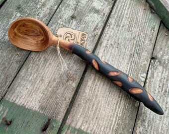 Wood burned spoons | Etsy