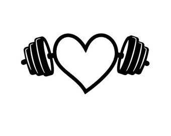 Weight lifting decal | Etsy