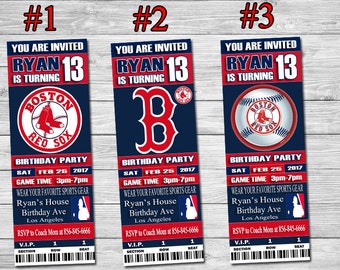 Red sox birthday | Etsy