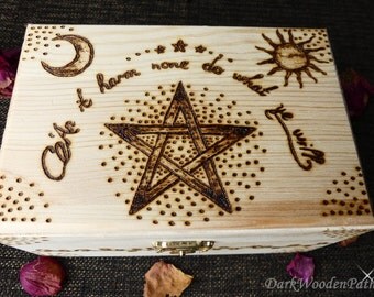 Pyrography box | Etsy