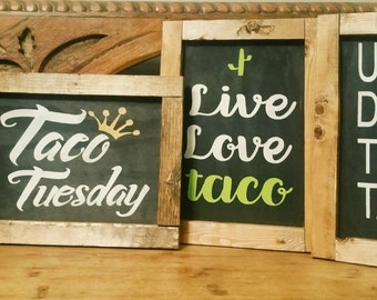 Taco sign | Etsy
