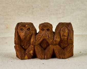 3 wise monkeys | Etsy