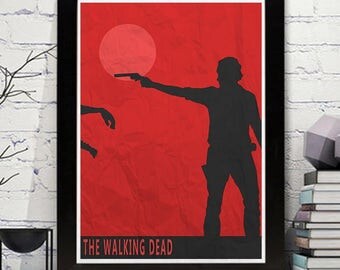 The Walking Dead Poster Minimalist TWD Print