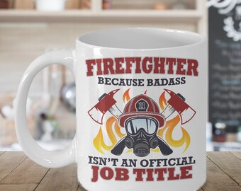 Firefighter cup | Etsy