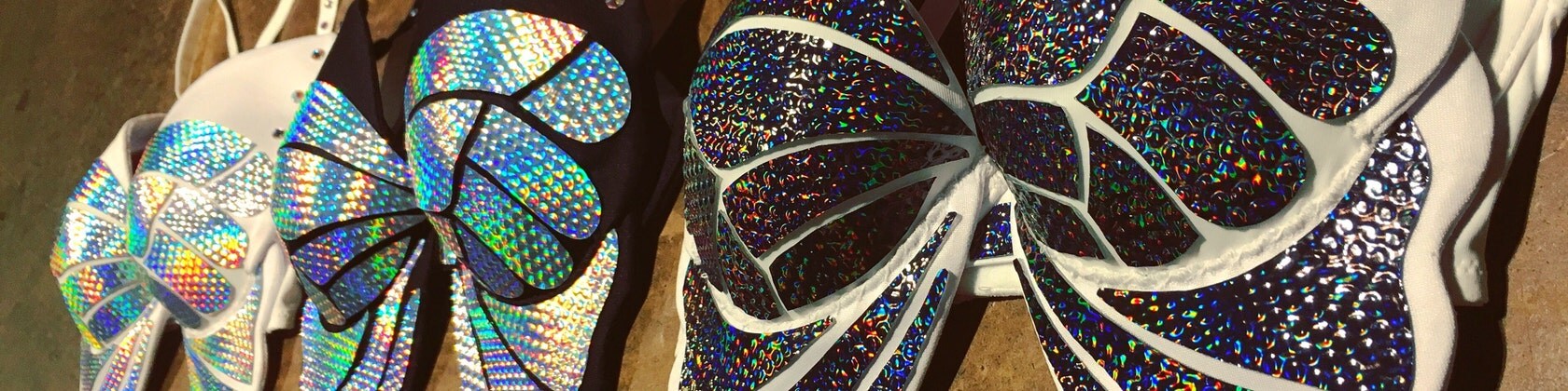 Unique holographic costumes handmade in San by chromemonarchy