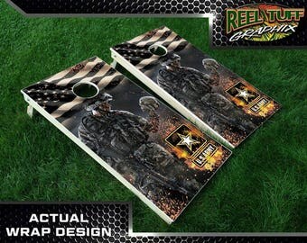 Army cornhole boards | Etsy