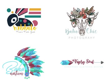 Bohemian logo | Etsy