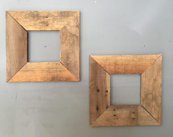 Reclaimed wood frame | Etsy