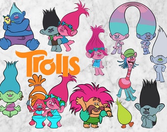Trolls movie svg | Etsy