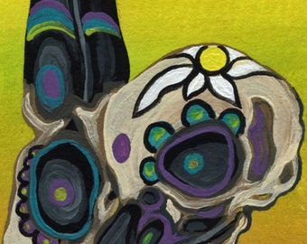 Day of the dead art | Etsy