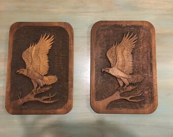 Eagle wood carving | Etsy