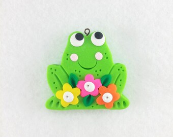 Polymer clay frog | Etsy