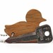 Duck Silhouette Key Chain Simple Outline Wood Duck Key Ring