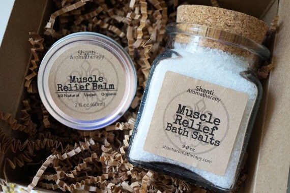 Muscle Relief Gift Set Gifts For Dad Gifts by ShantiAromatherapy